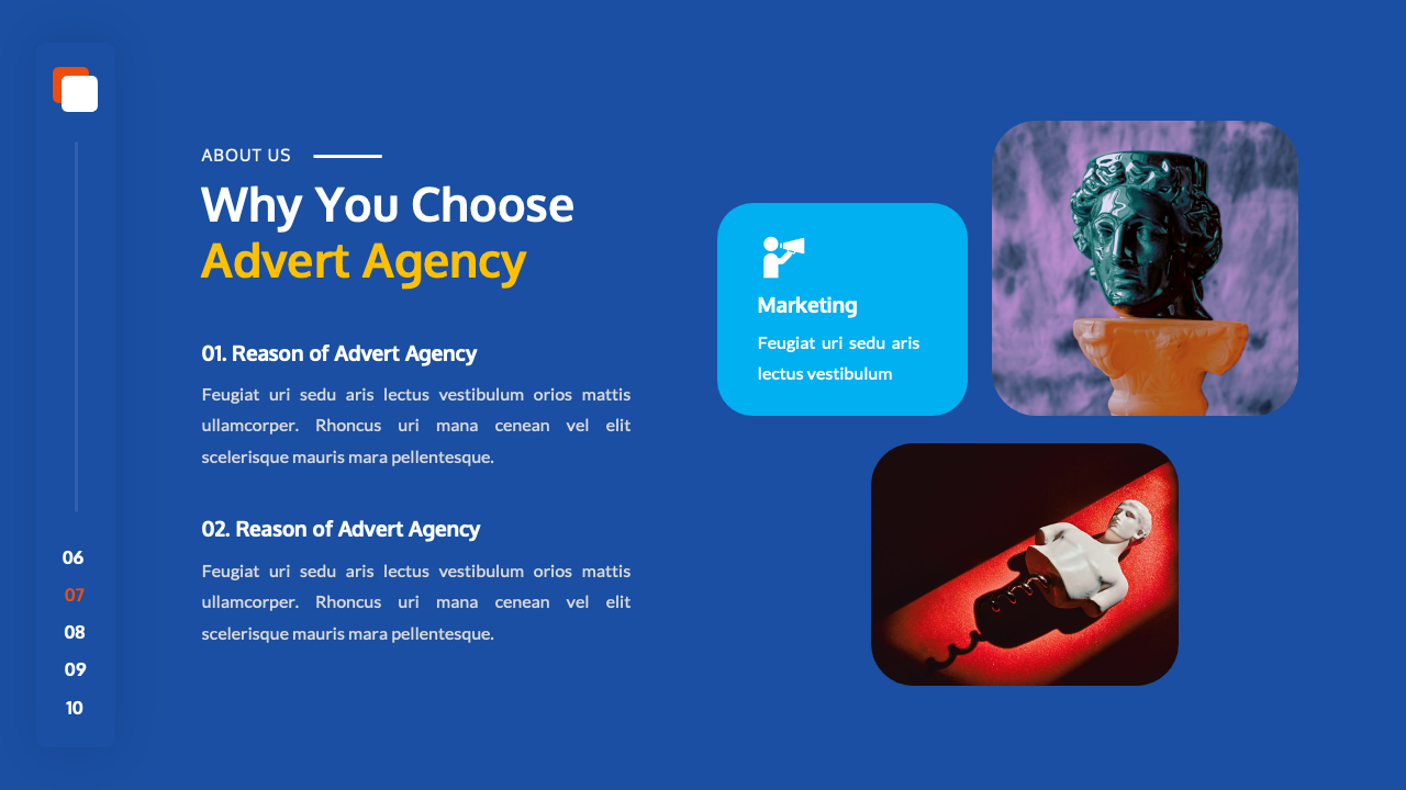 Advert - Advertising Marketing PowerPoint Template, Presentation Templates