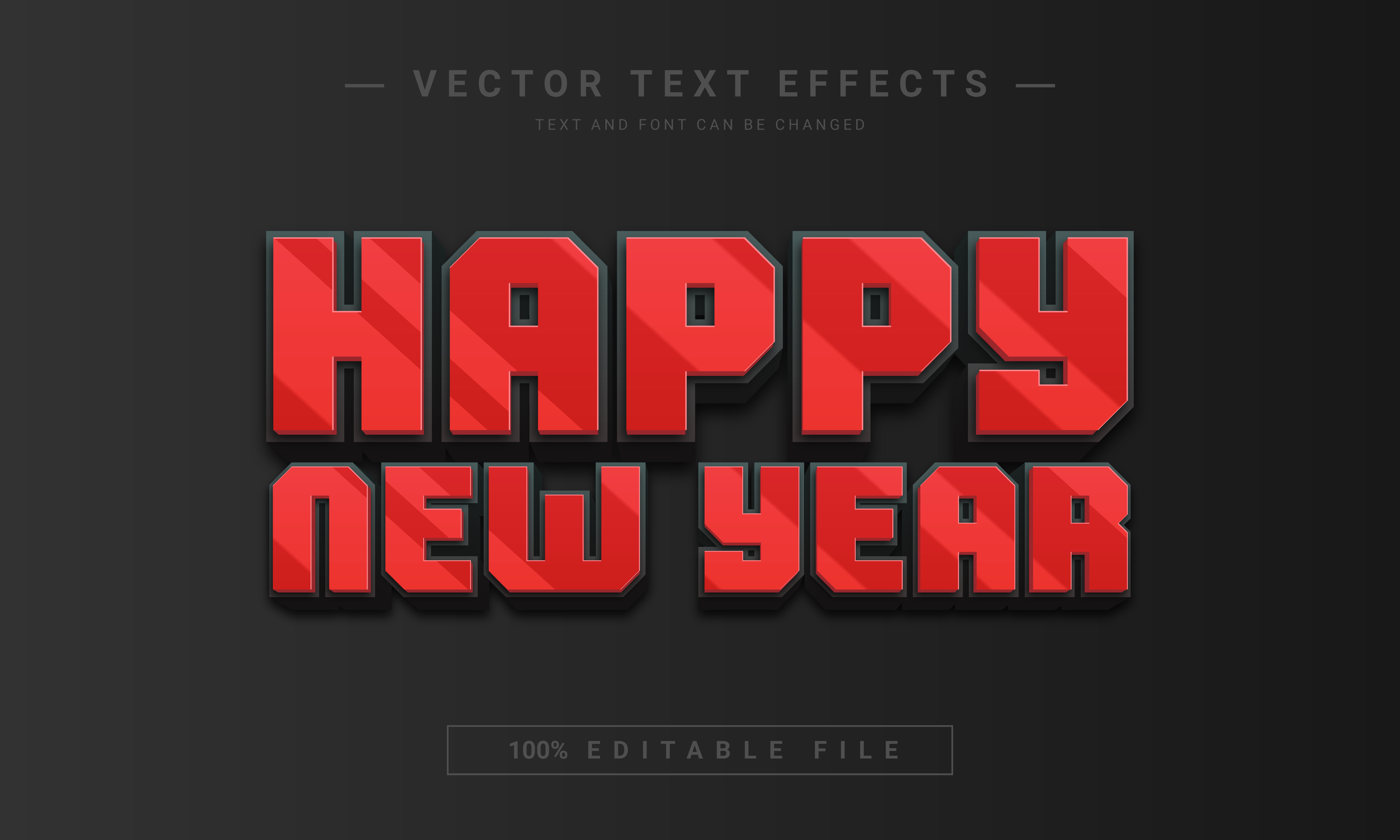 New Year Text Effects, Add-ons | GraphicRiver