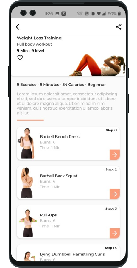 Home Workout Fitness Android App Template + iOS App Template | Flutter ...