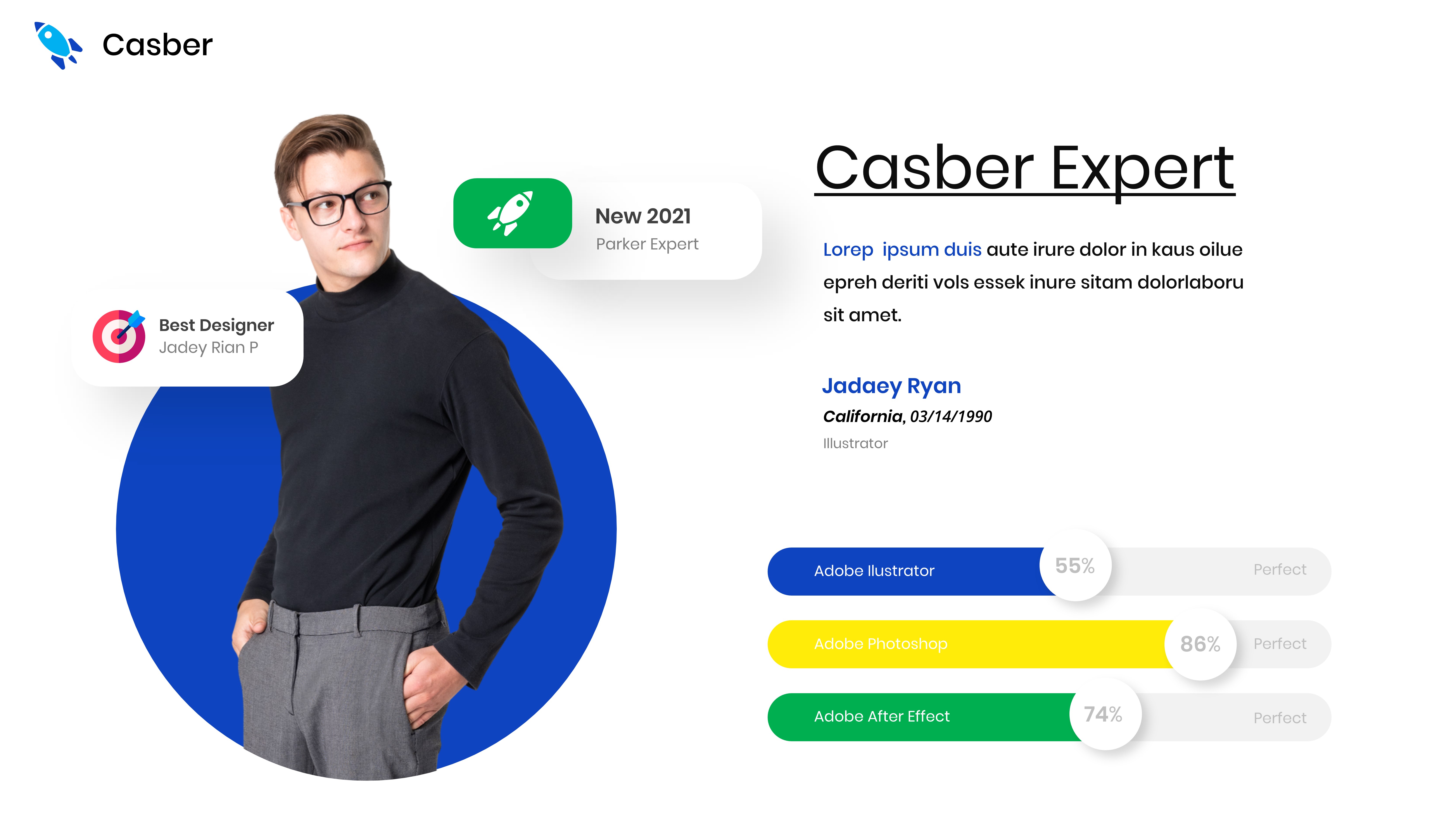 Casper – Business PowerPoint Template, Presentation Templates ...