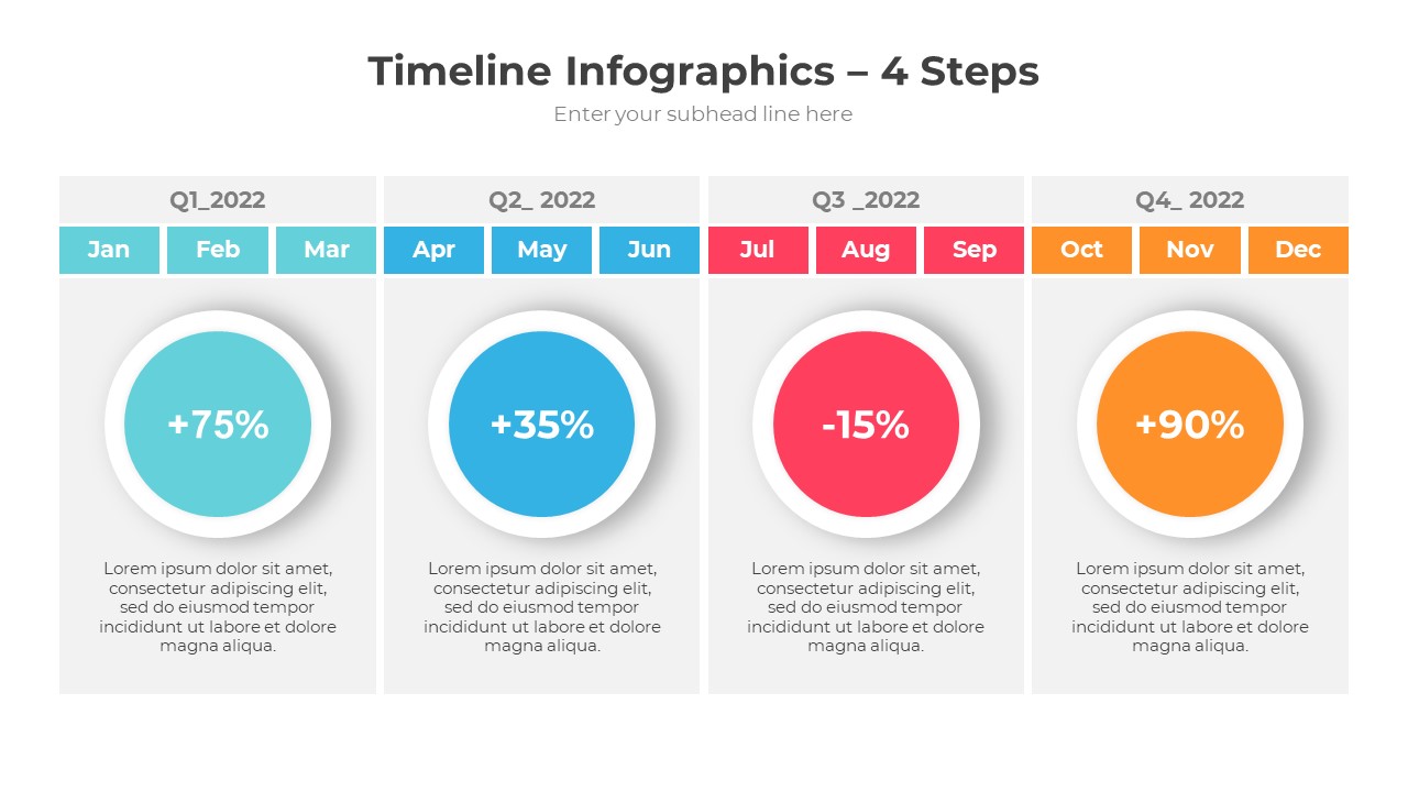 Timeline Infographics Google Slides Presentation Template diagrams ...