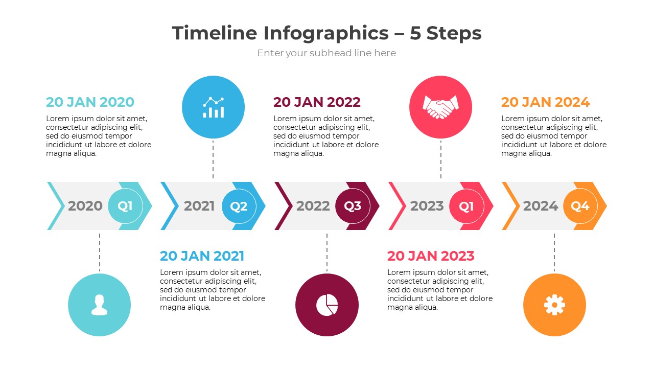 Timeline Infographics Google Slides Presentation Template diagrams ...