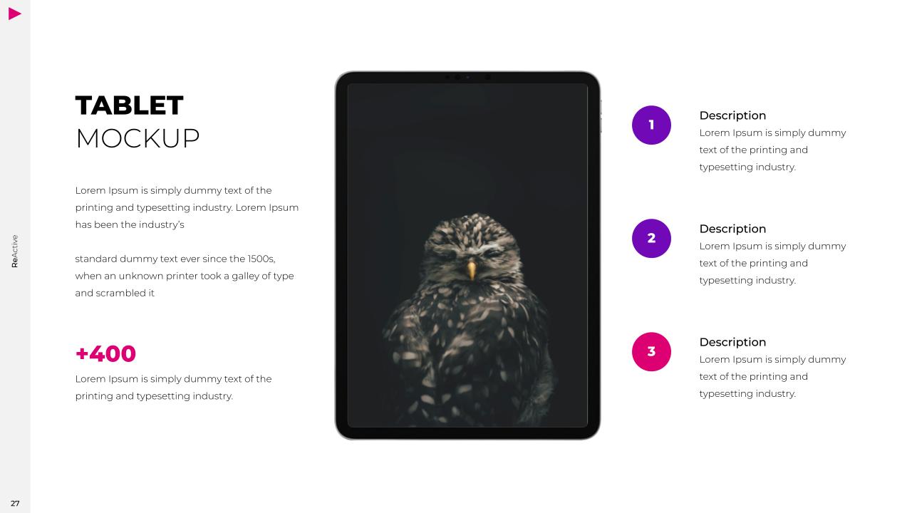 Reactive Business Googleslide Presentation by VanillineGraph | GraphicRiver