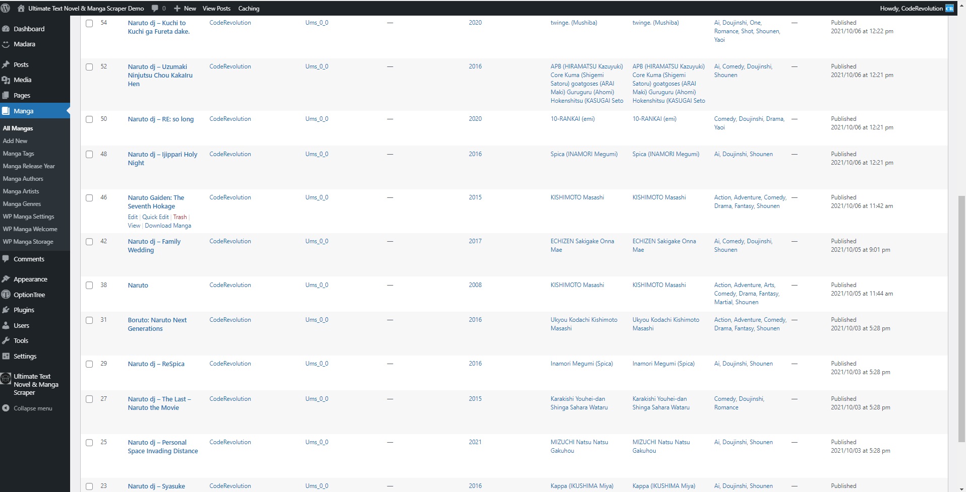 Ultimate Web Novel and Manga Scraper by CodeRevolution | CodeCanyon