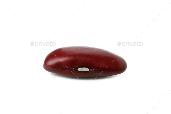 One red bean isolated on white background Stock Photo by AtlasComposer