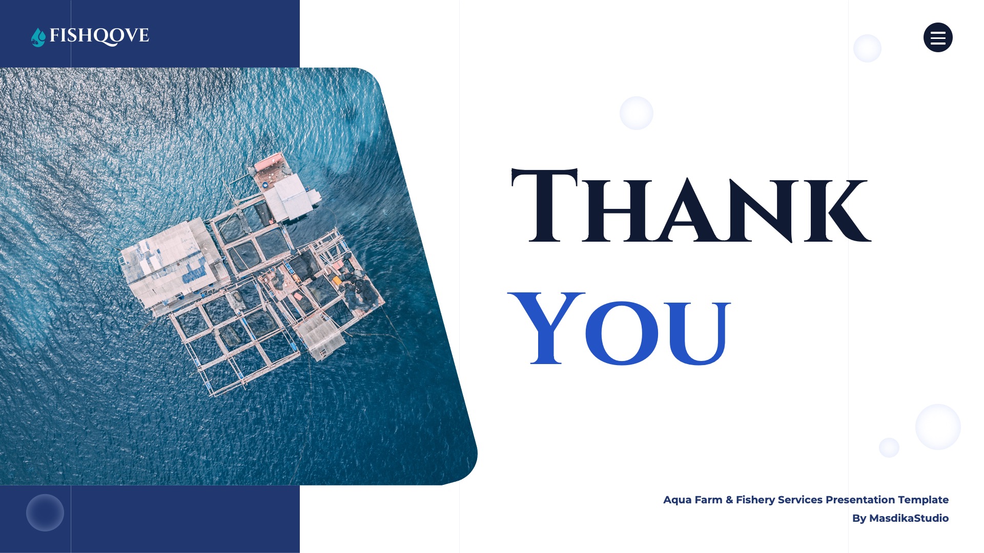 Fishqove - Aqua Farm & Fishery Powerpoint Template, Presentation Templates