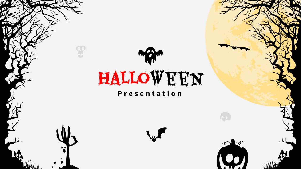 Scary Halloween Presentation Template, Presentation Templates ...