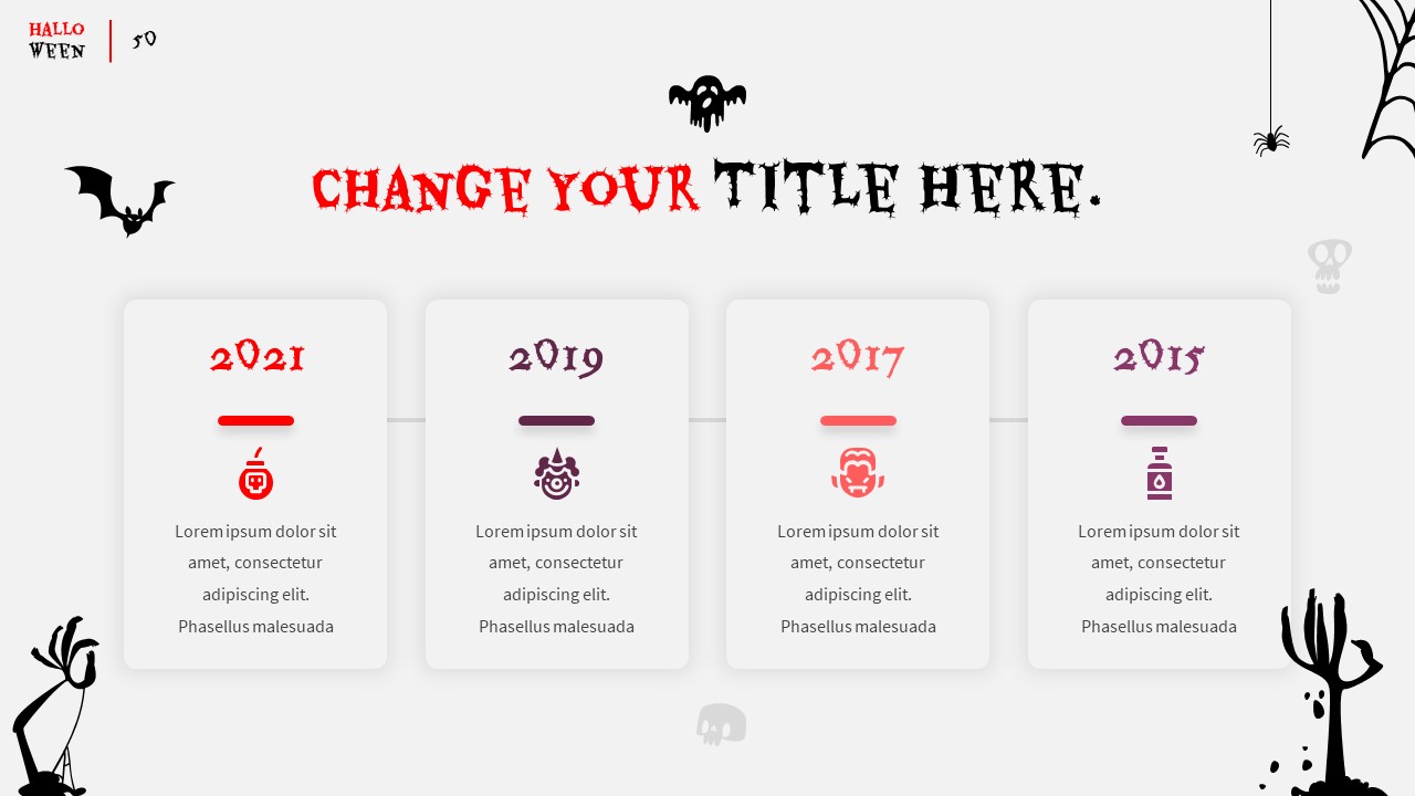 Scary Halloween Presentation Template, Presentation Templates ...