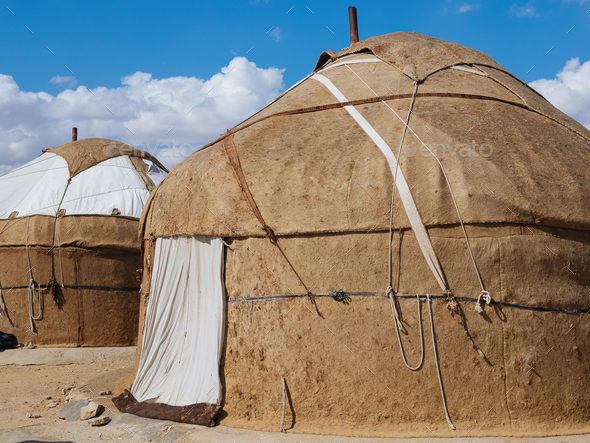 Traditional yurta houses of nomads Stock Photo by ADDICTIVE_STOCK ...