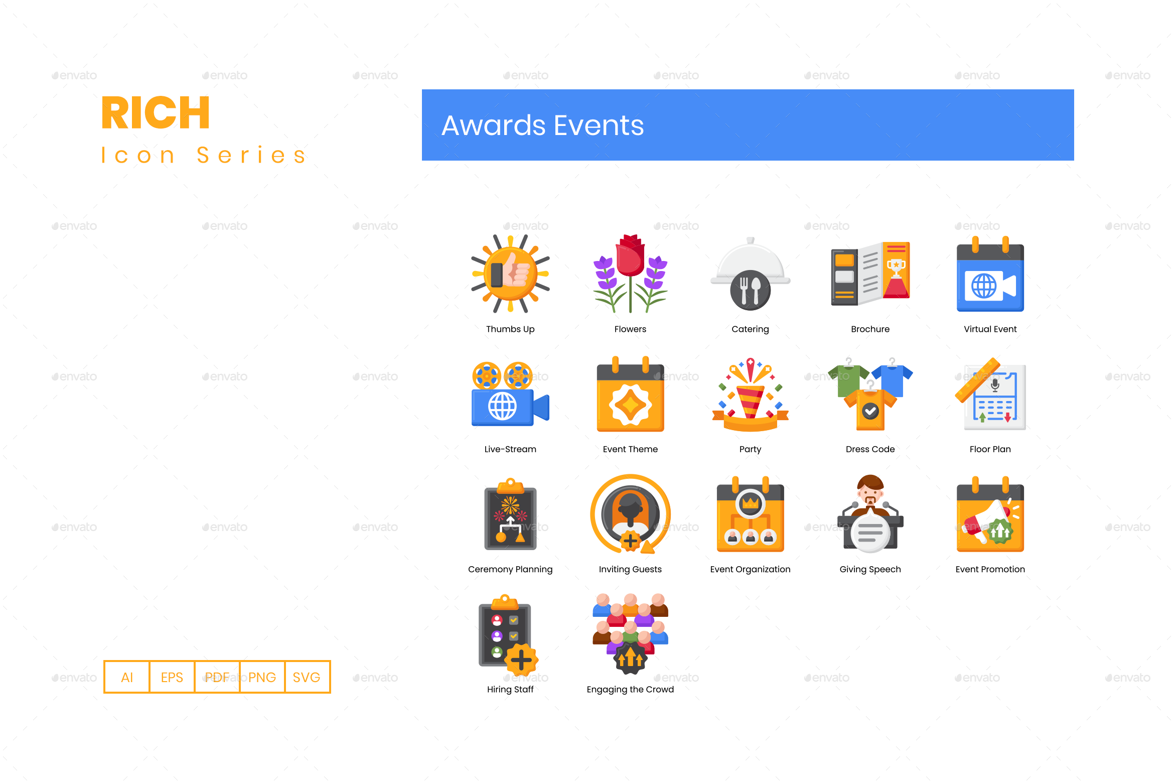 77 Award Events Icons | Rich Series, Icons | GraphicRiver