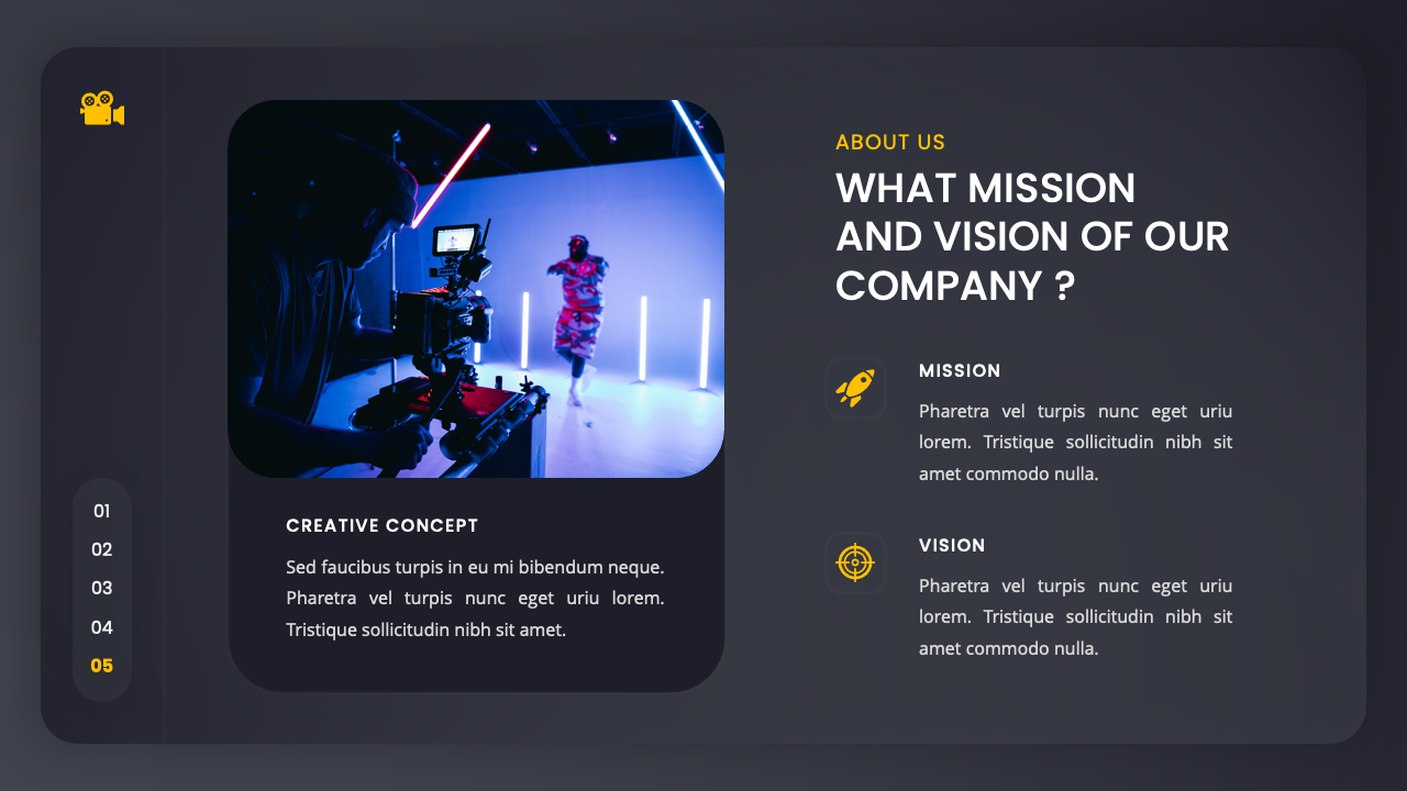 Kinoa - Film Maker & Movies Studio PowerPoint Template, Presentation ...