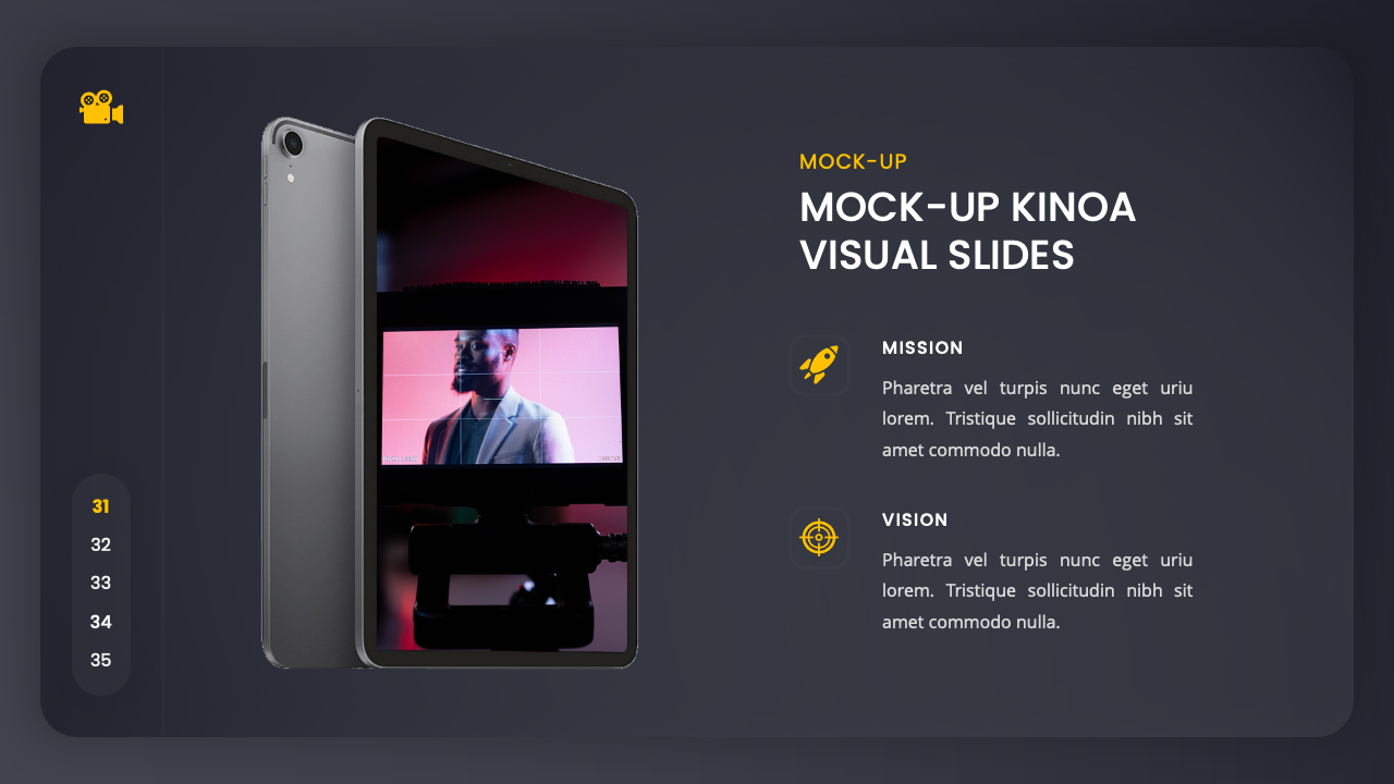 Kinoa - Film Maker & Movies Studio PowerPoint Template, Presentation ...