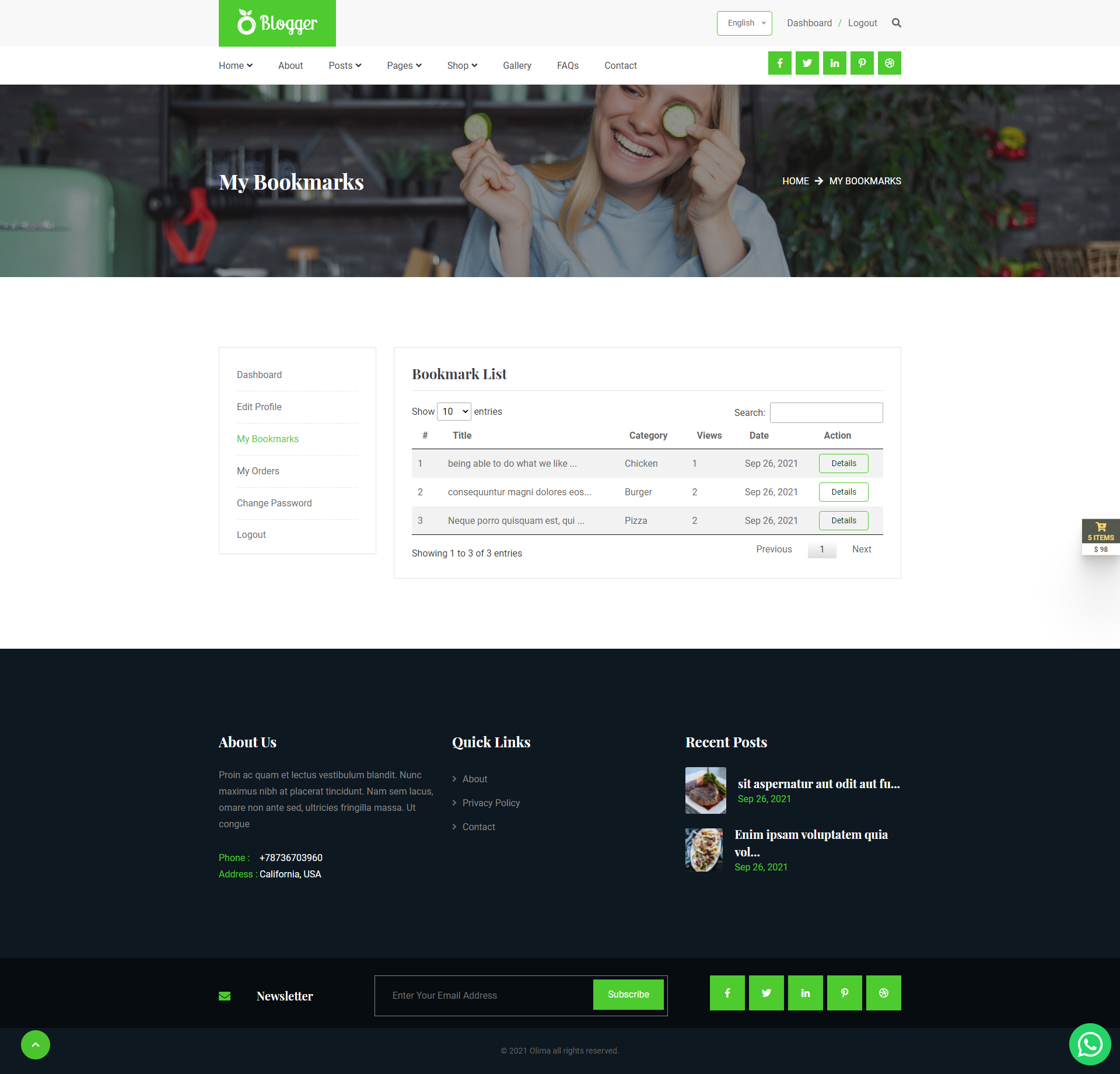 Blogger - Personal Blog Website CMS by KreativDev | CodeCanyon