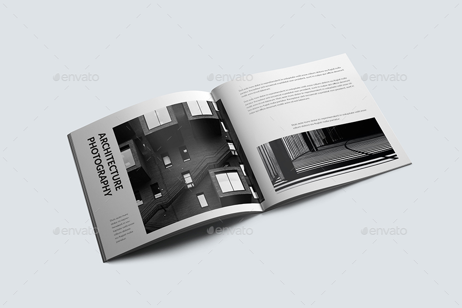 Square Minimalis Portfolio, Print Templates | GraphicRiver