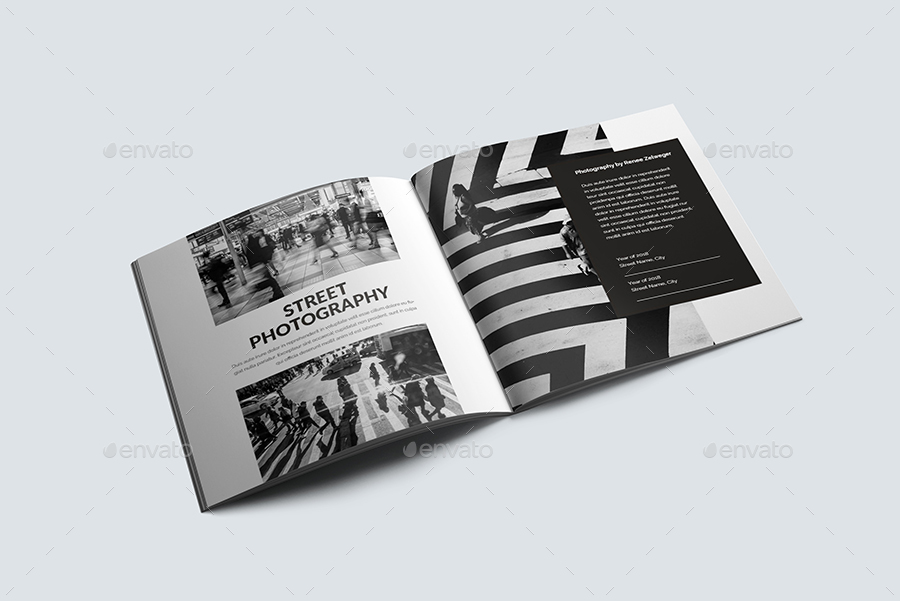 Square Minimalis Portfolio, Print Templates | GraphicRiver