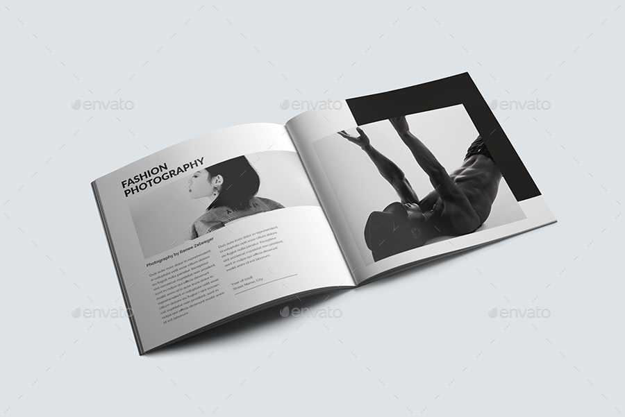 Square Minimalis Portfolio, Print Templates | GraphicRiver