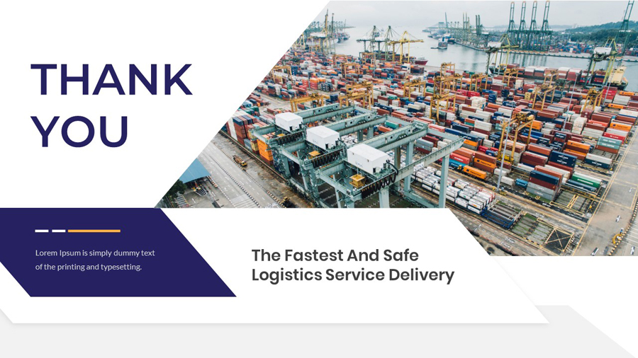 Logistsy - Logistic & Delivery PowerPoint Template, Presentation Templates