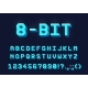 8Bit Retro Game Neon Font or Type with Letters, Vectors | GraphicRiver