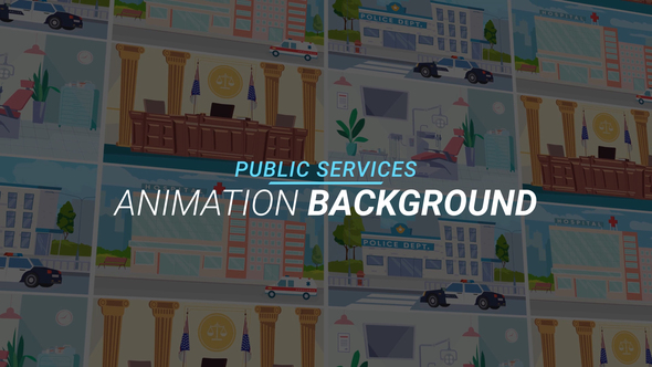 Public services - Animation background, After Effects Project Files