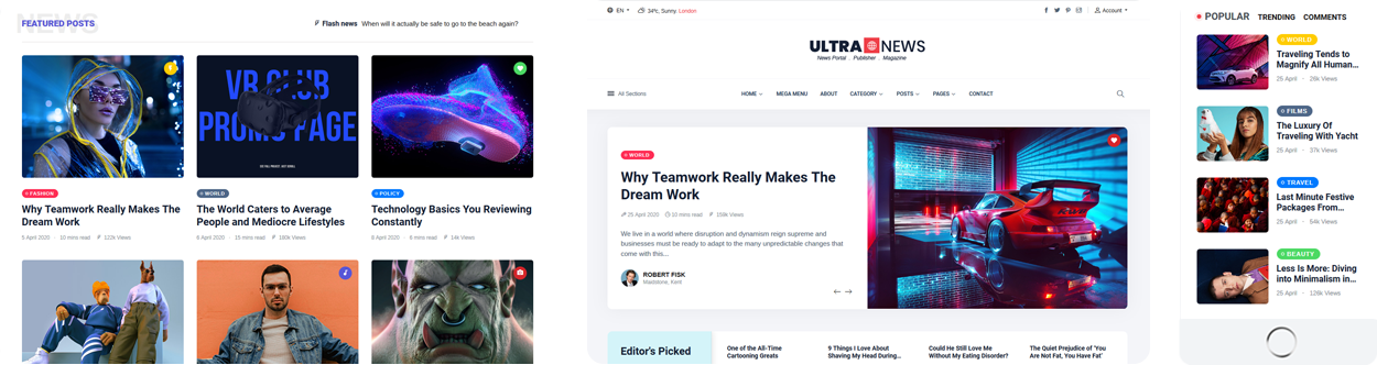 UltraNews - Laravel Newspaper, Blog Multilingual System with support AI ...