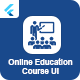 Flutter Online Education Course UI Kit Template by templatesvilla ...
