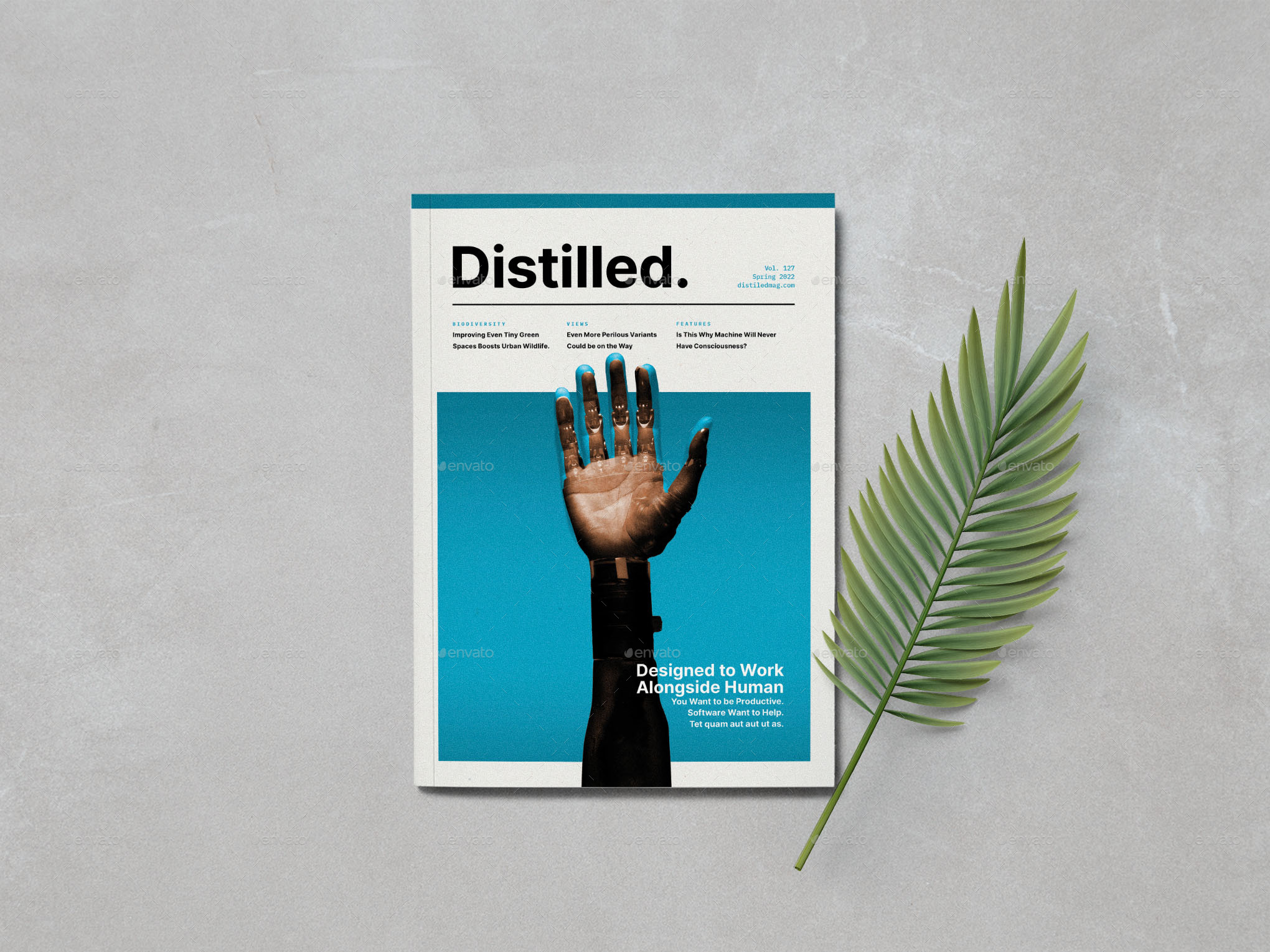 Distilled Magazine 32 Pages InDesign Template, Print Templates ...
