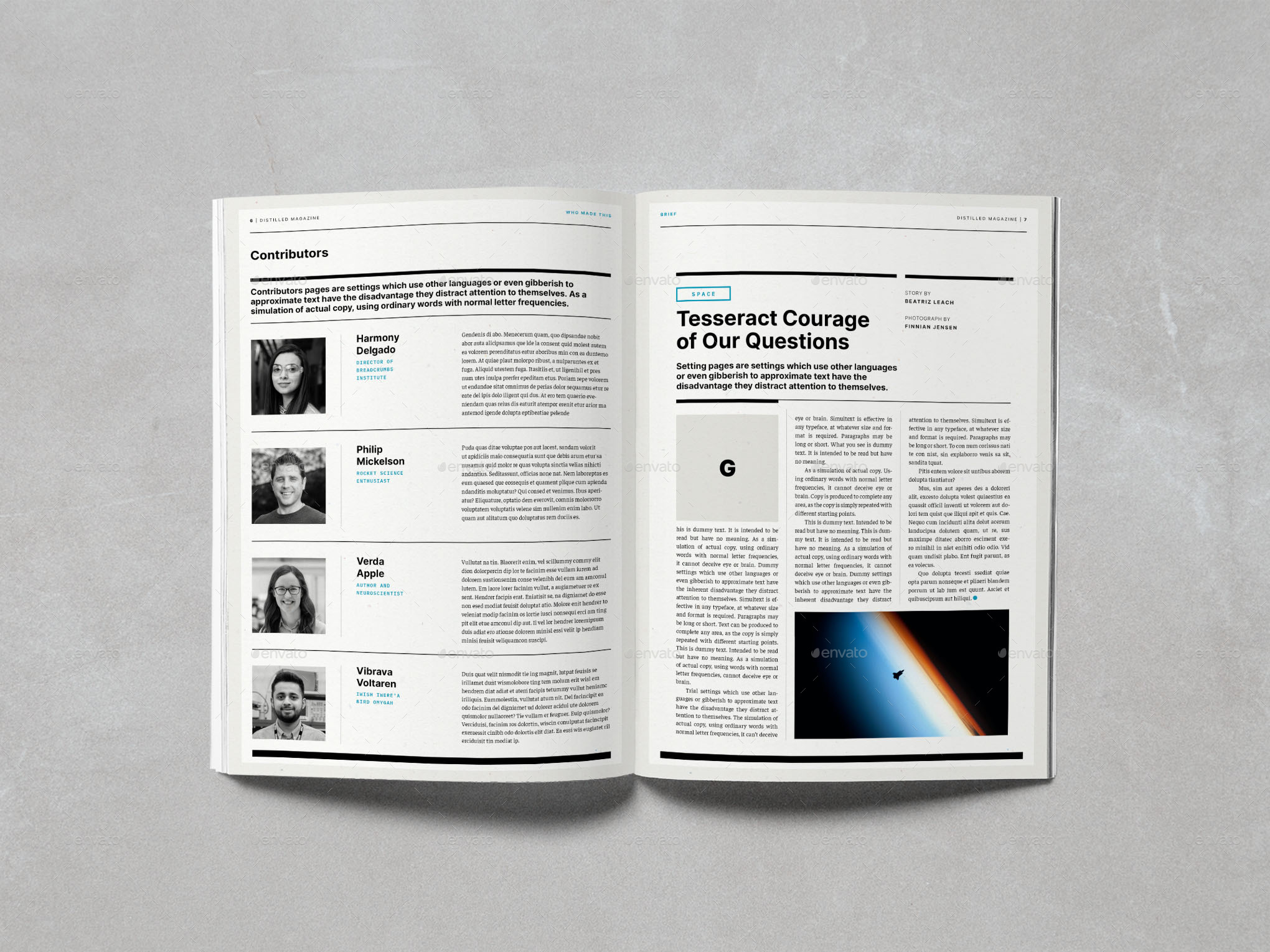 Distilled Magazine 32 Pages InDesign Template, Print Templates ...