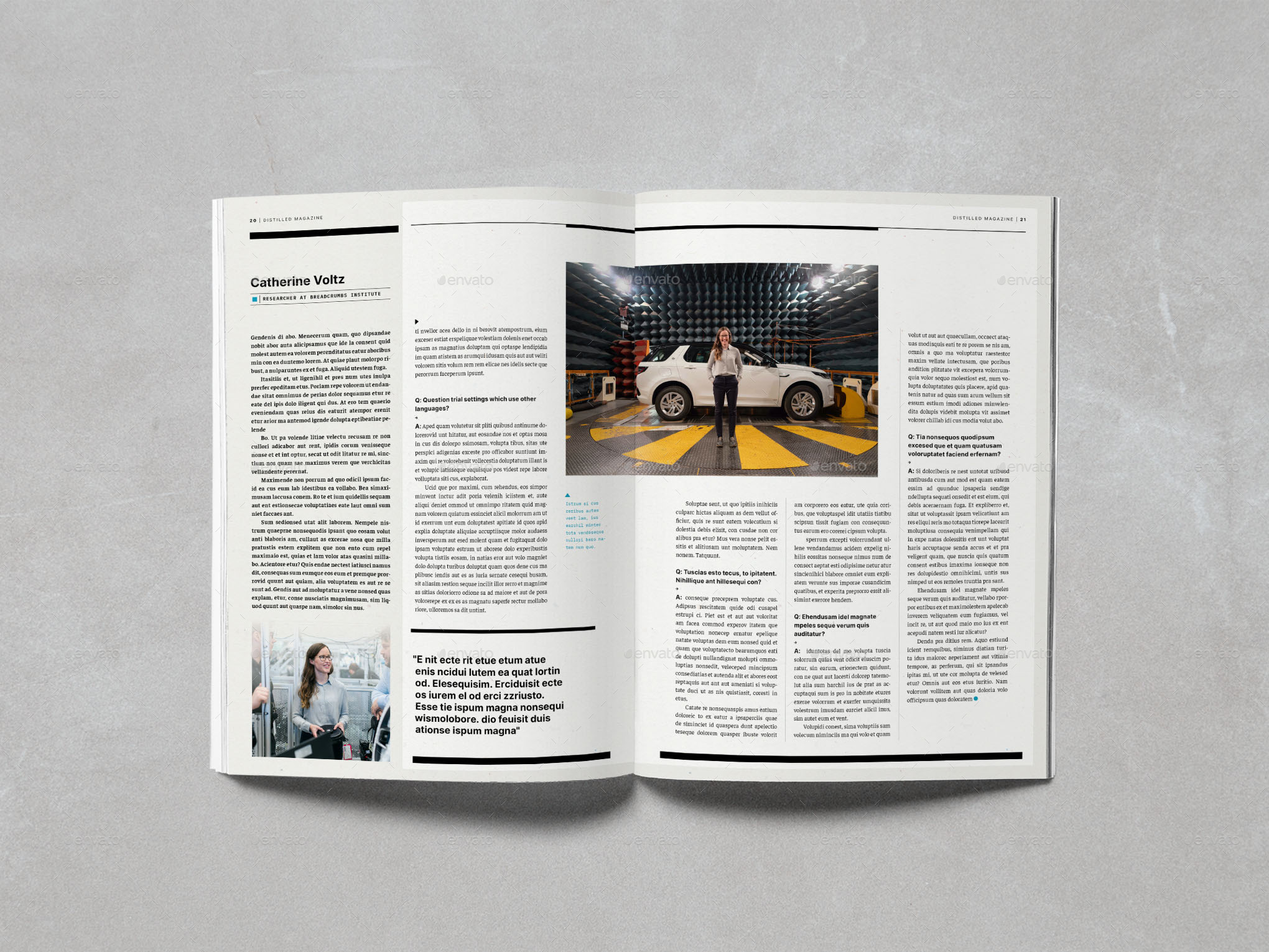 Distilled Magazine 32 Pages InDesign Template, Print Templates ...