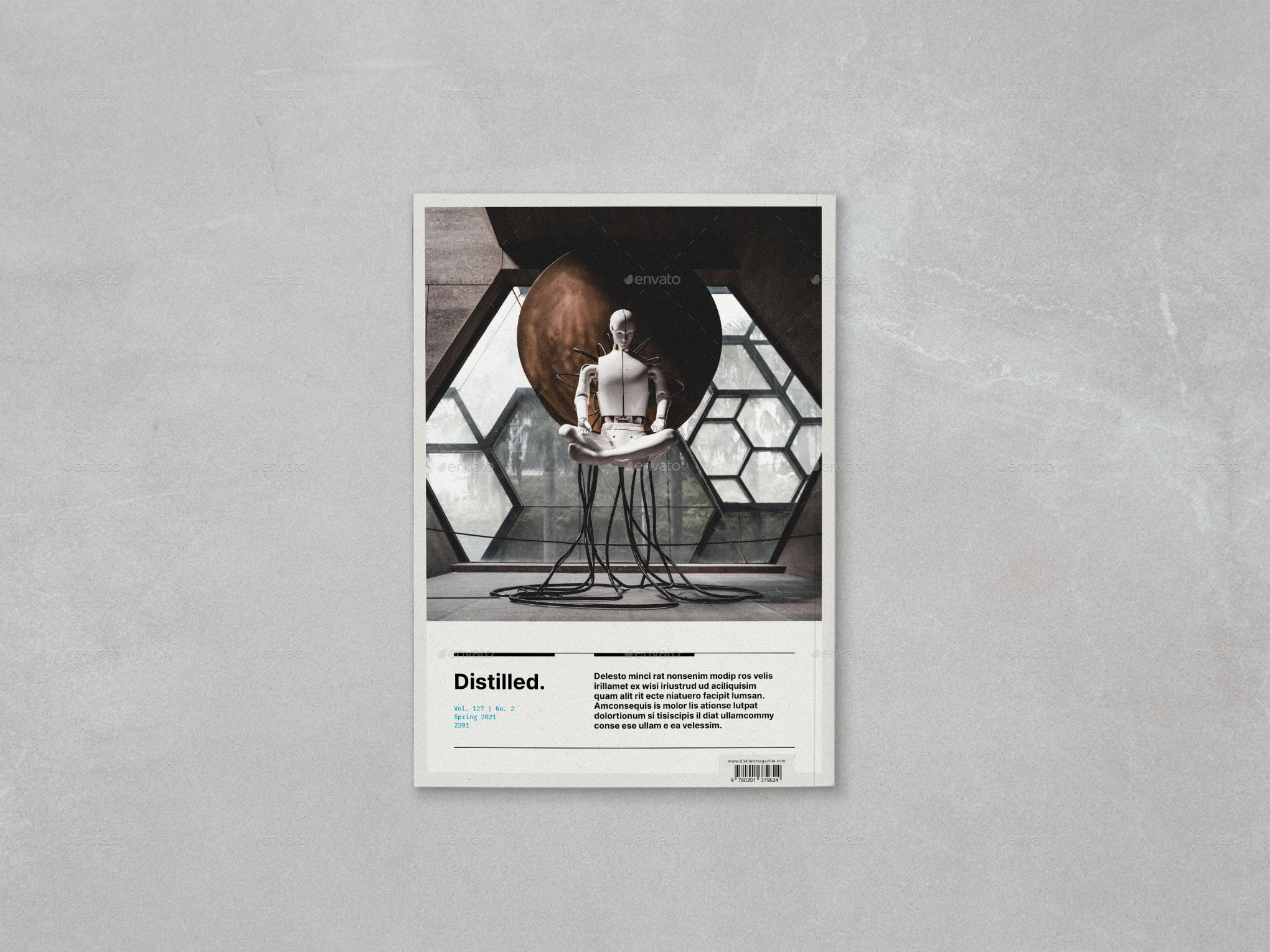 Distilled Magazine 32 Pages InDesign Template, Print Templates ...