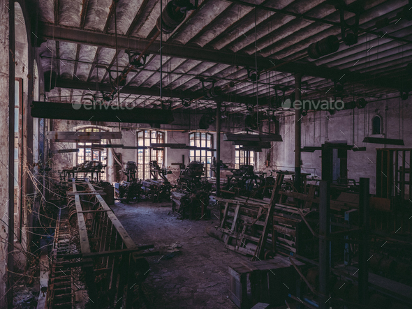 Room in old factory Stock Photo by ADDICTIVE_STOCK | PhotoDune