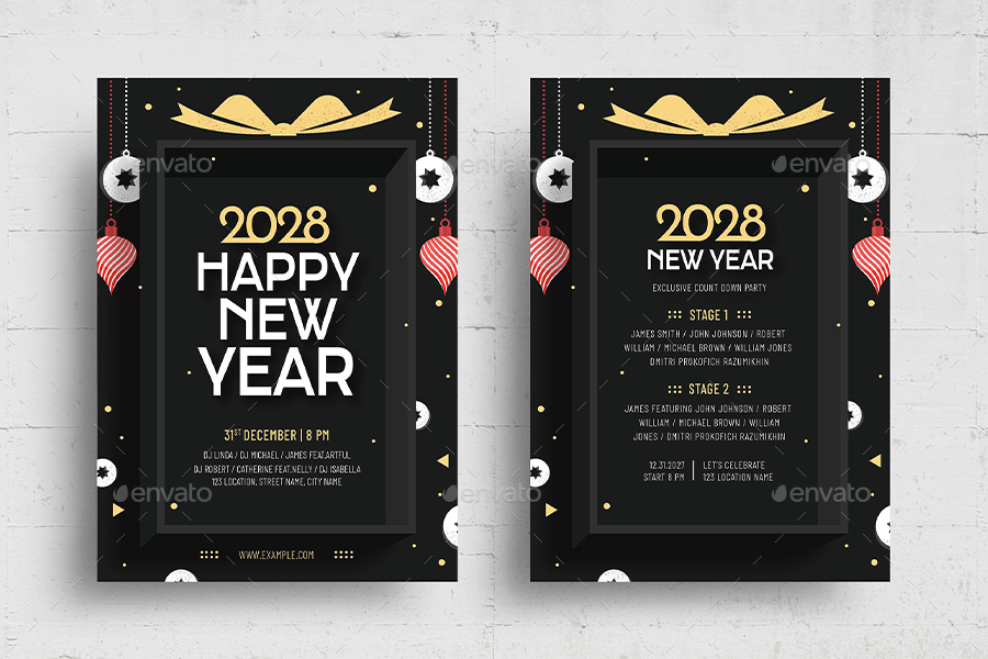 NYE Flyer Template, Print Templates | GraphicRiver