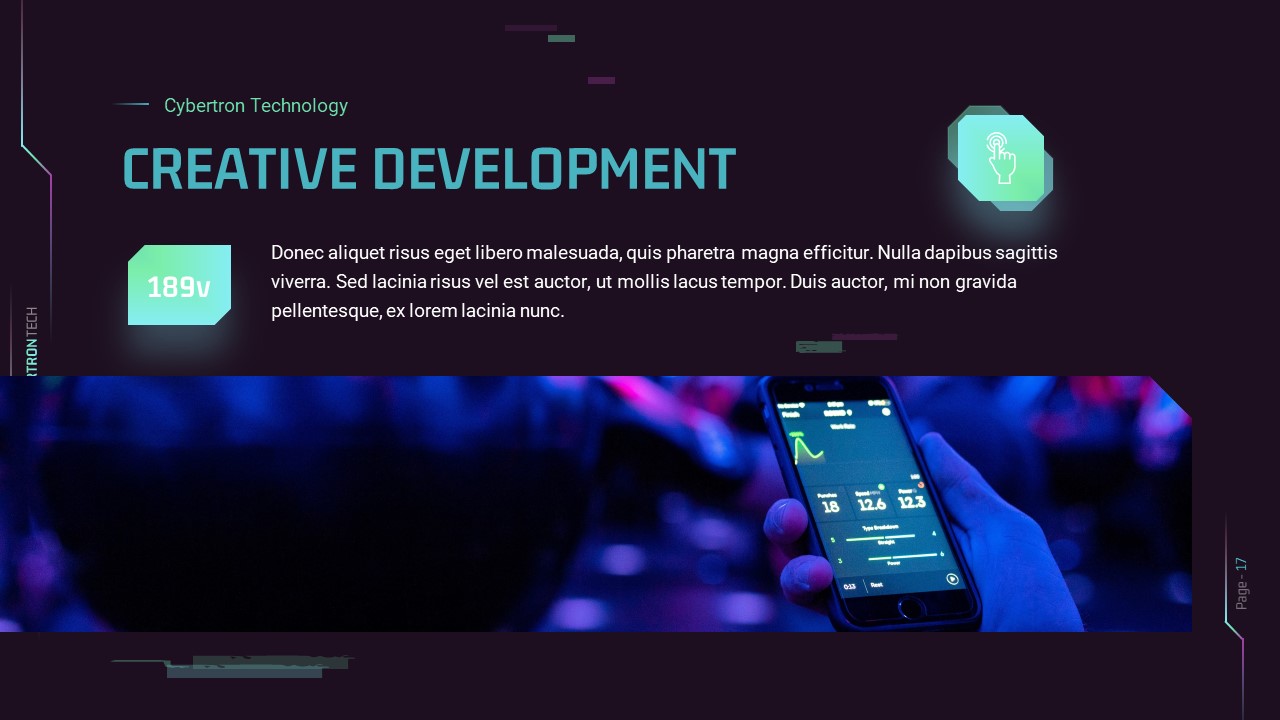 Cybertron Modern Technology PowerPoint Template, Presentation Templates