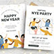 NYE Office Party Flyer Templates, Print Templates | GraphicRiver
