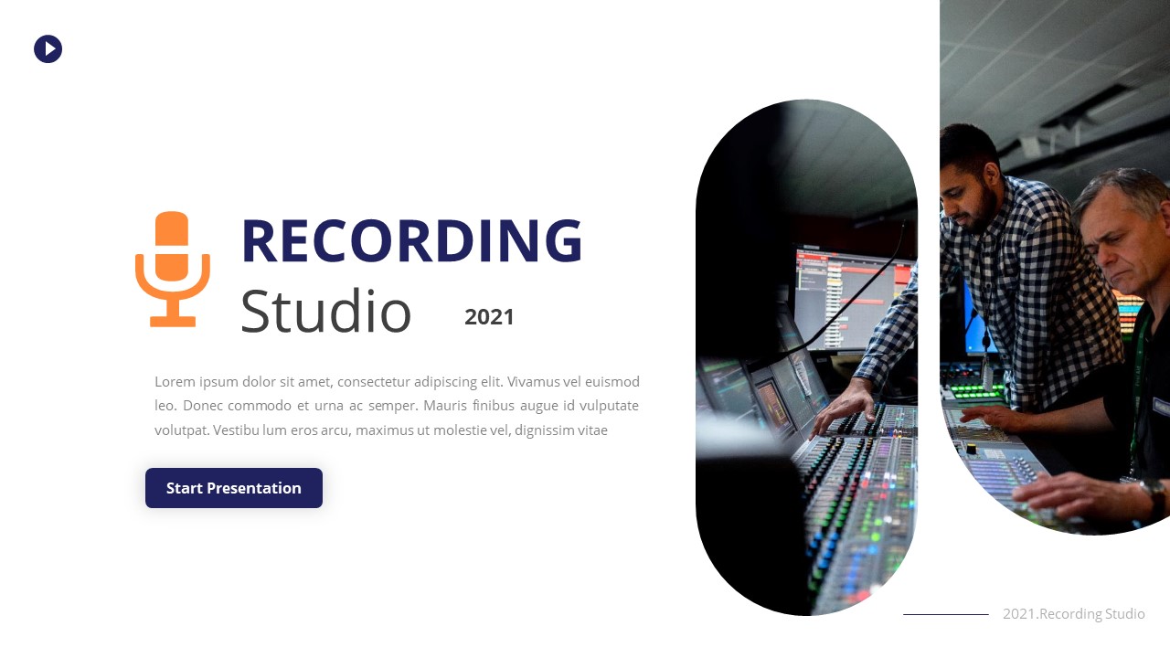 Recording Studio Powerpoint Template, Presentation Templates | GraphicRiver
