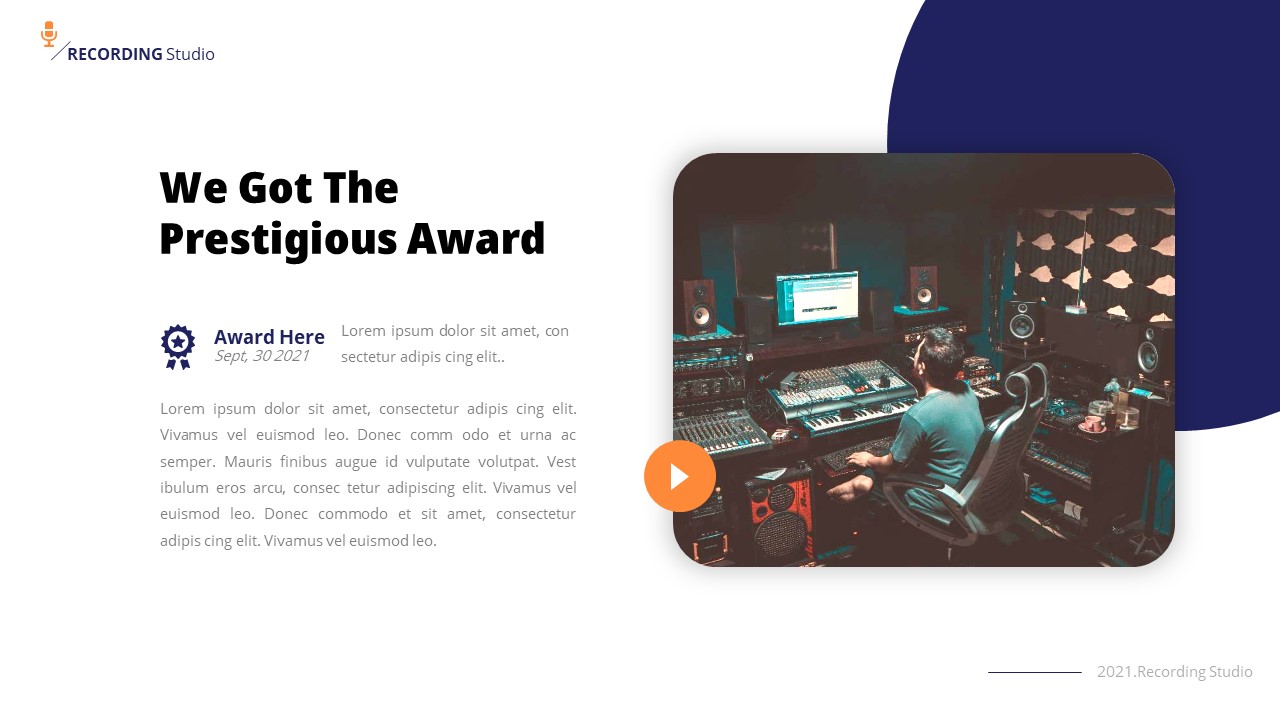 Recording Studio Powerpoint Template, Presentation Templates | GraphicRiver