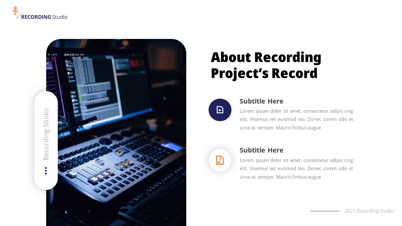Recording Studio Powerpoint Template, Presentation Templates | GraphicRiver