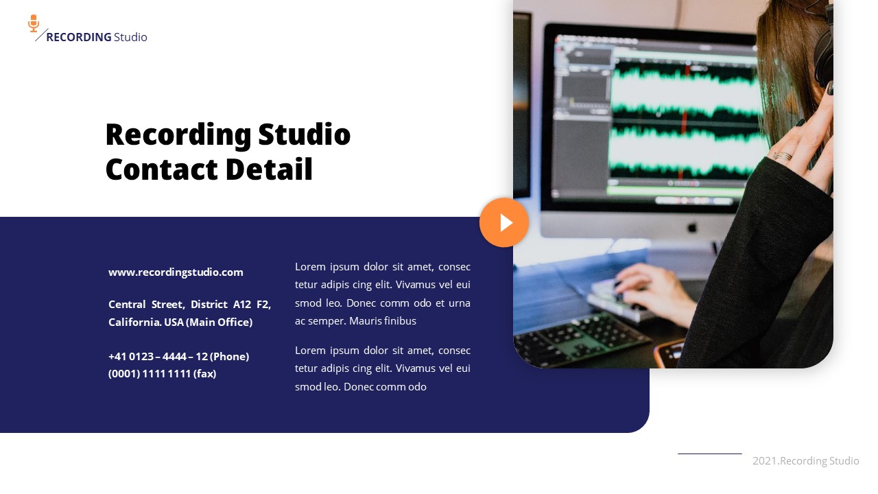 Recording Studio Powerpoint Template, Presentation Templates | GraphicRiver