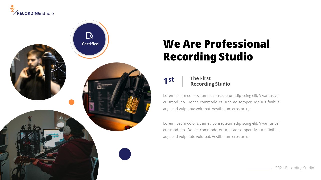 Recording Studio Powerpoint Template, Presentation Templates | GraphicRiver