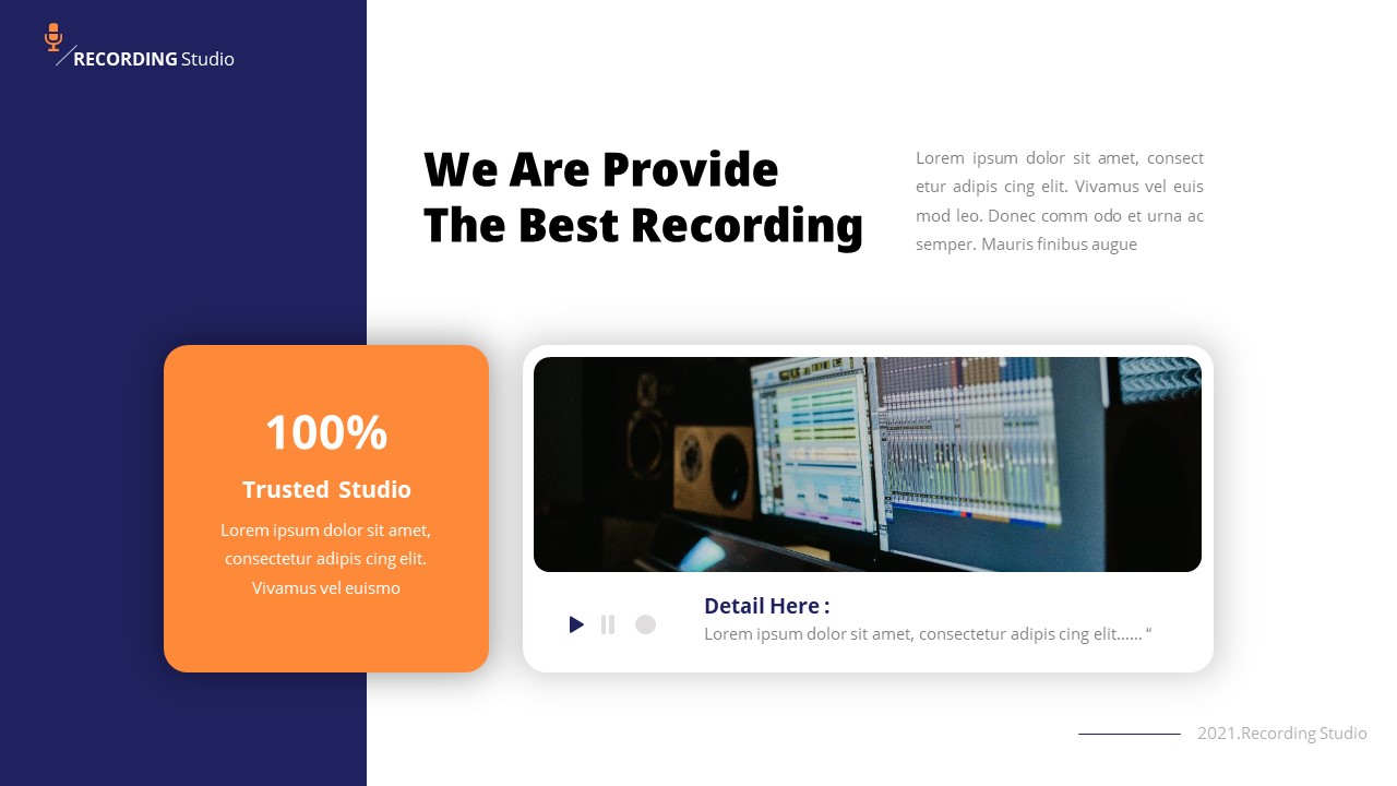 Recording Studio Powerpoint Template, Presentation Templates | GraphicRiver