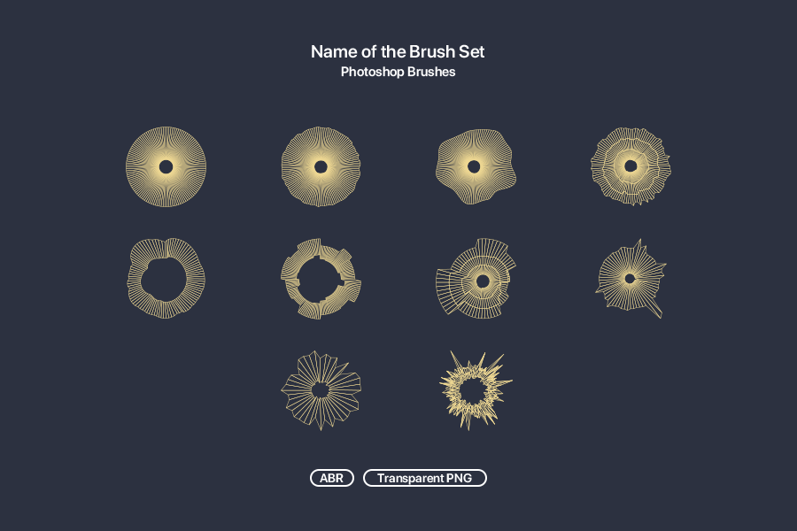 Futuristic Geometric Photoshop Brushes Set, Add-ons | GraphicRiver