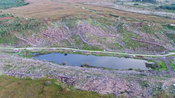 Deforestation at Bonny Glen By Portnoo in County Donegal Ireland, Stock ...
