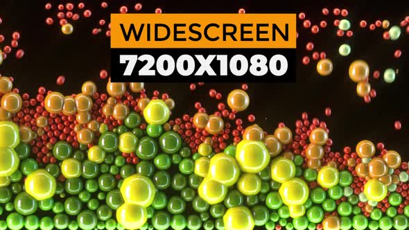 Colorful Spheres Widescreen, Motion Graphics | VideoHive