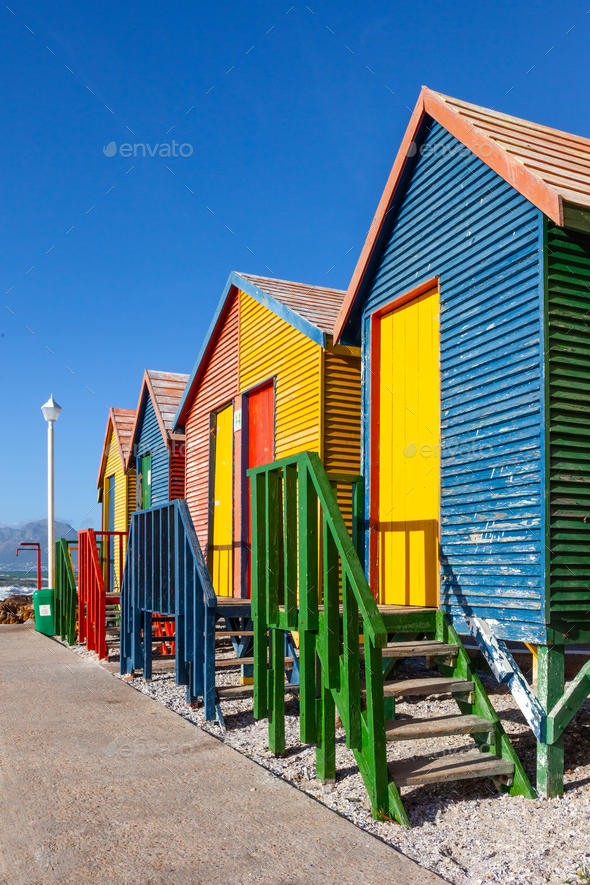 Bathing Huts at St James Beach Stock Photo by zambezi | PhotoDune