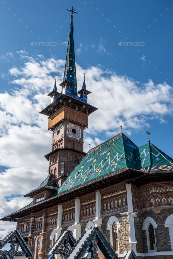 Traditional Church in Sapanta, Romania Stock Photo by baspentrubas