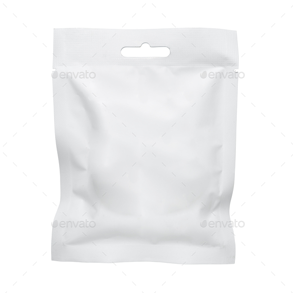 White sachet packet isolated on white. Stock Photo by Ha4ipuri | PhotoDune