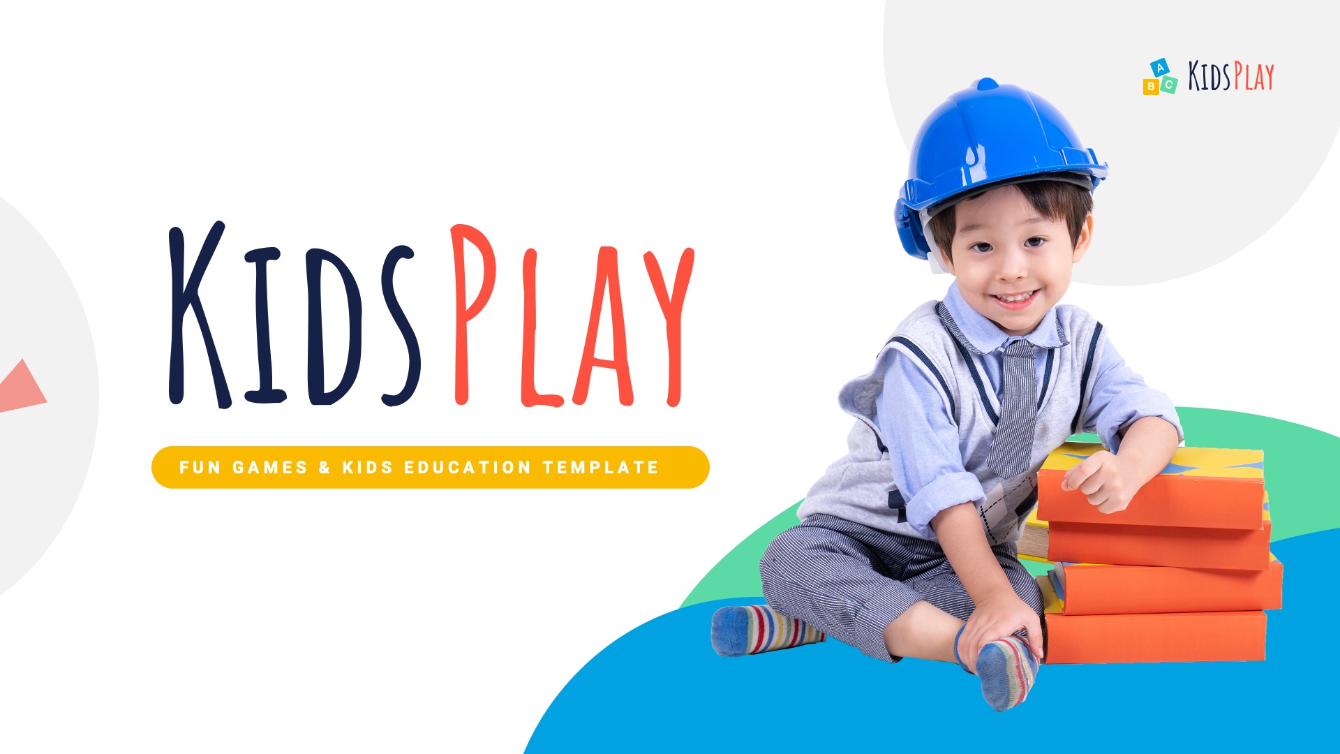 KIDSPLAY - Fun Games & Kids Education Powerpoint Template, Presentation ...