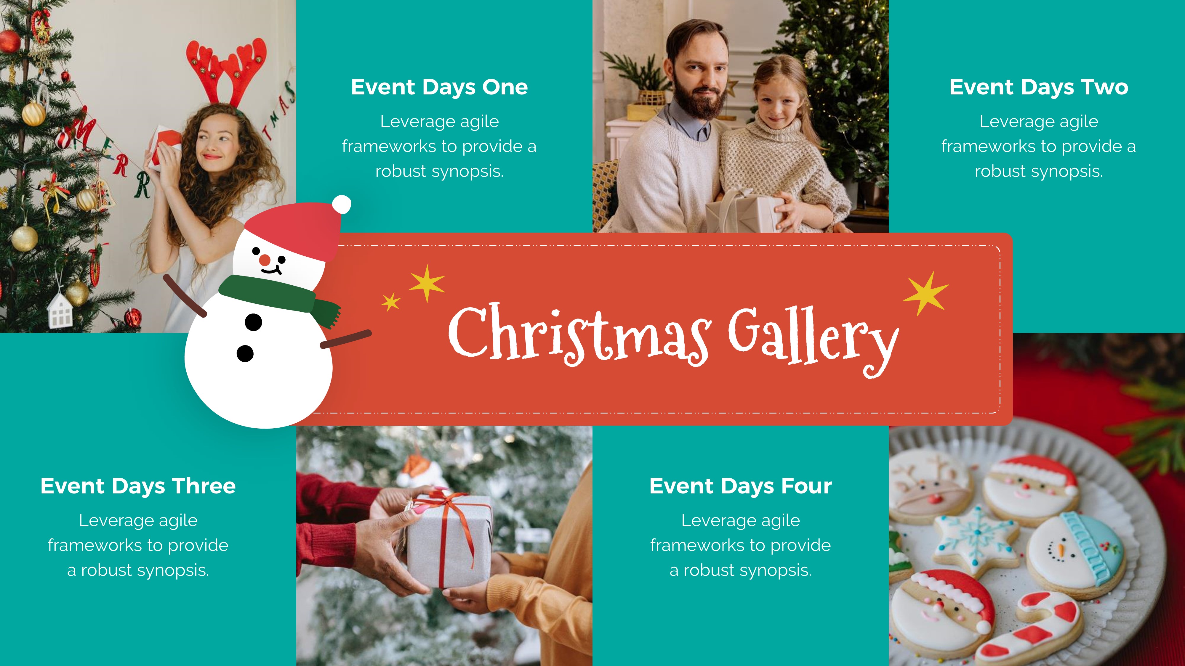 Christmas Festive Creative PowerPoint Template, Presentation Templates