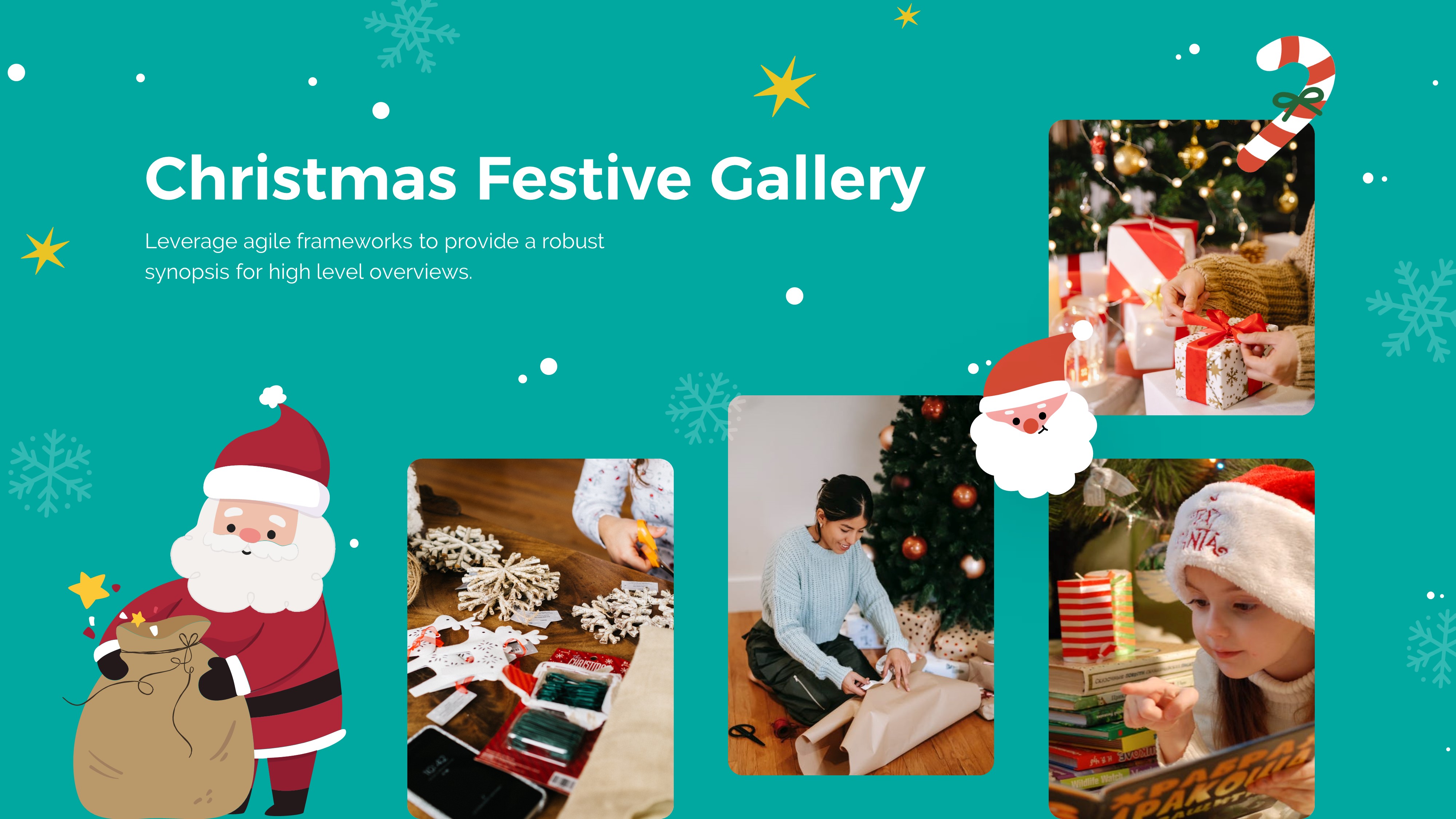 Christmas Festive Creative PowerPoint Template, Presentation Templates