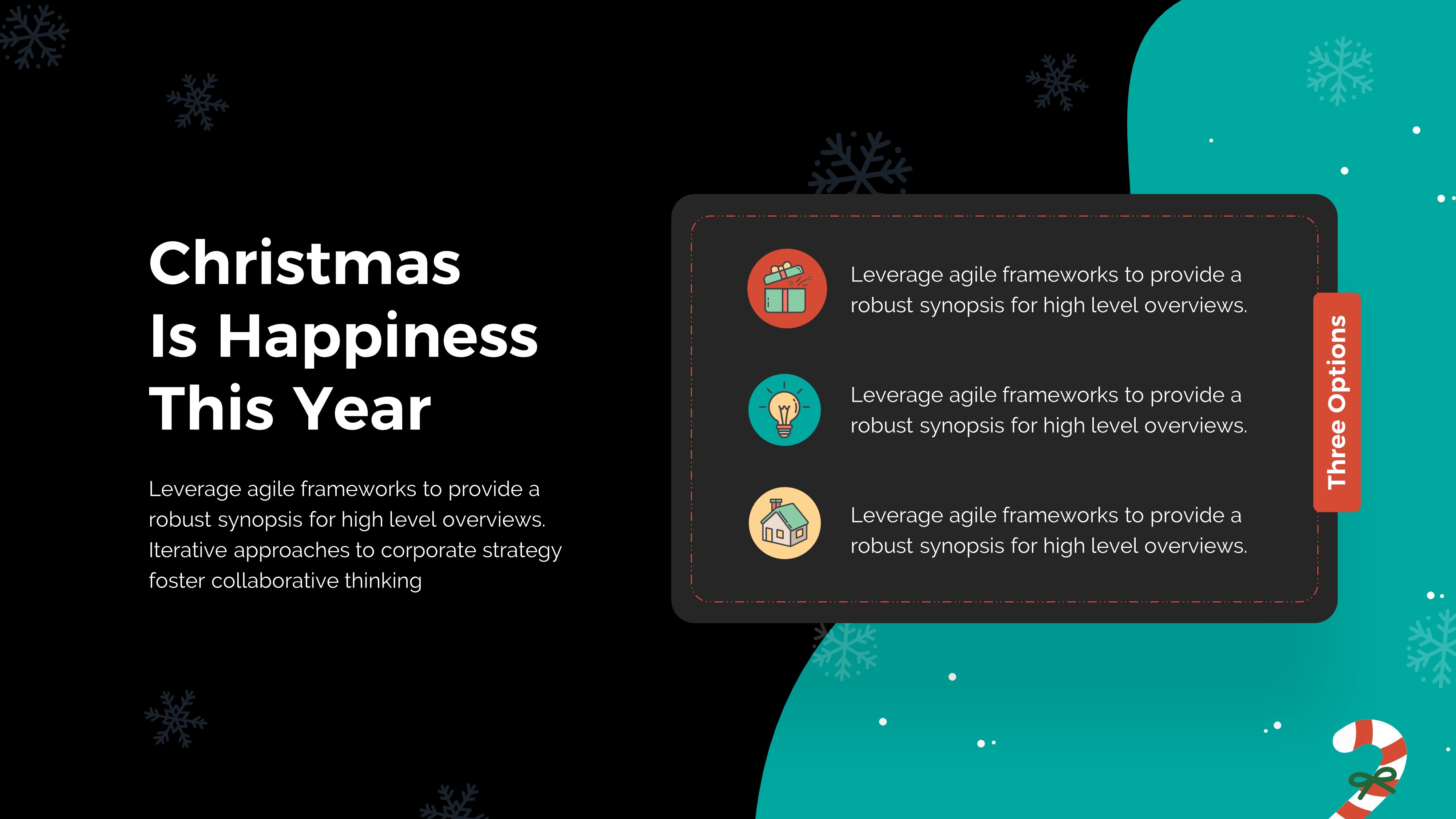 Christmas Festive Creative PowerPoint Template, Presentation Templates