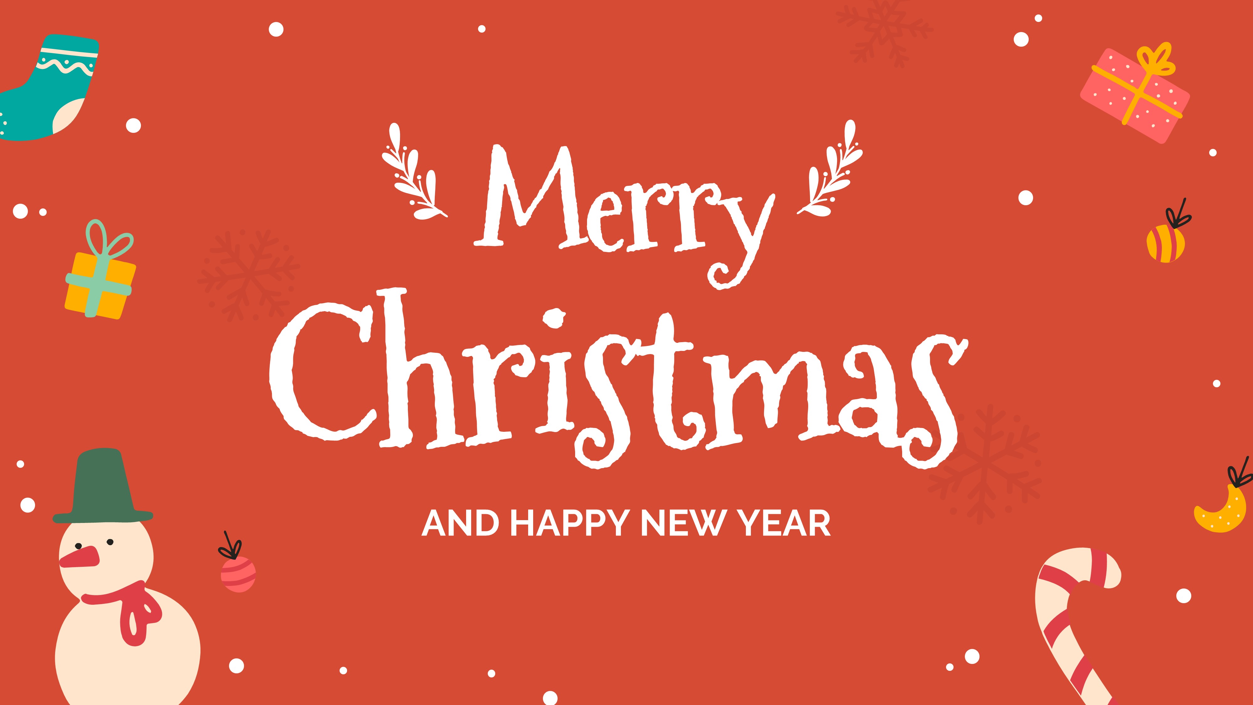 Christmas Festive Creative PowerPoint Template, Presentation Templates